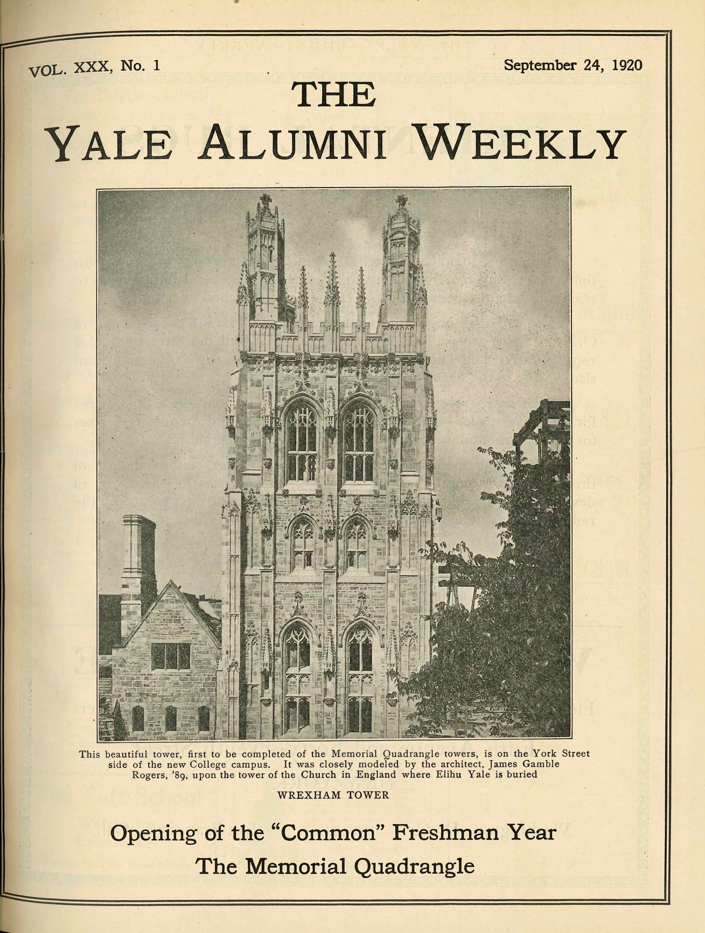 Throwback Thursday: new construction | Daily Snap | Yale Alumni Magazine