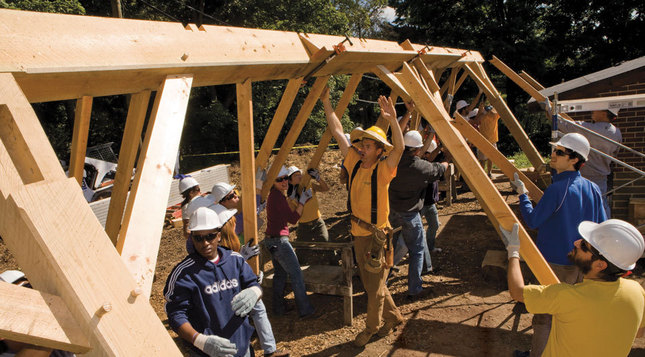 Barn raising | Scene On Campus | Yale Alumni Magazine